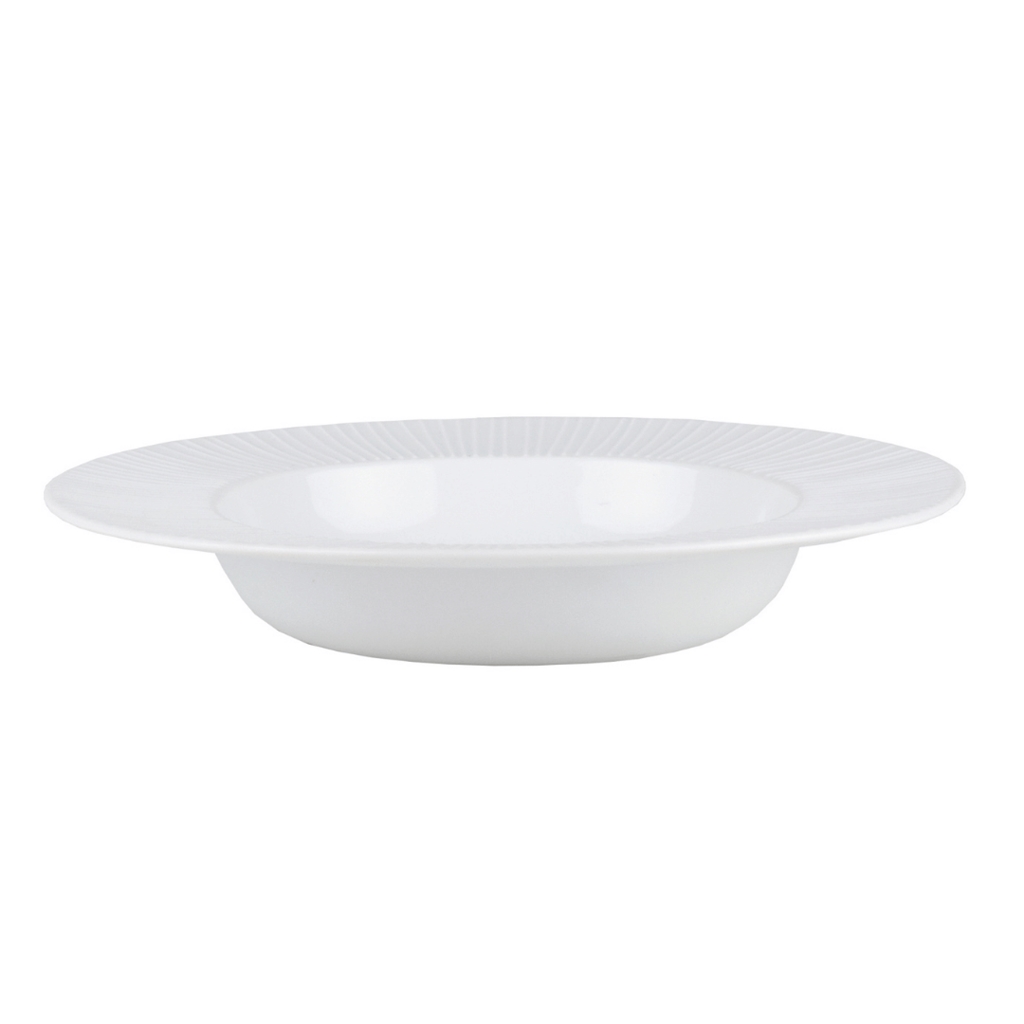 Porcelain deep plate with ridges | Decor-by-Glassor.cz