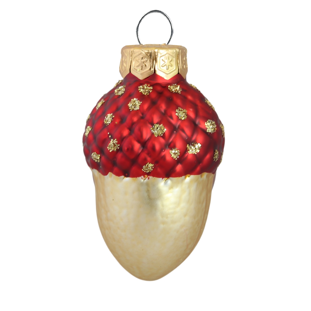 Set of glass mini acorns | Decor-by-Glassor.cz